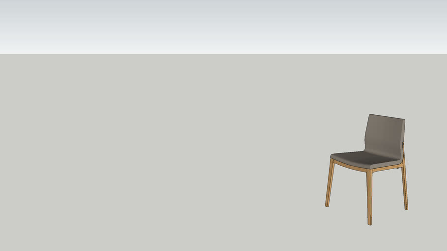 Enna Dining Chair in Dove Gray Eco Leather and Natural Oak by Modloft ...