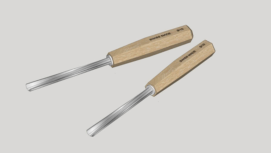 Gouge de sculpteur Pfeil wood carving gouge | 3D Warehouse