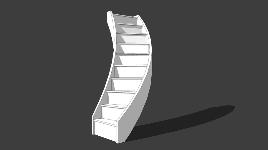 Simple Curved Staircase | 3D Warehouse