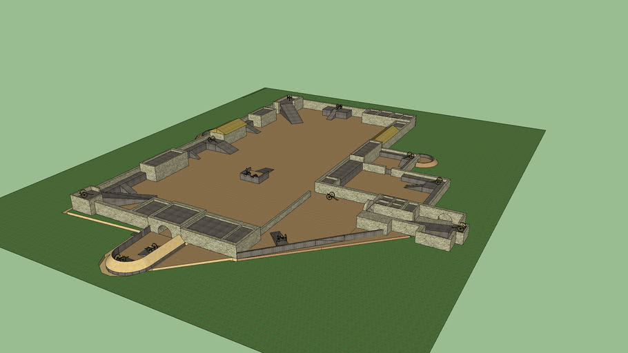 The Alamo scale model | 3D Warehouse