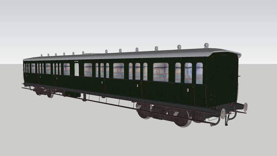 Steel compartment coach 3rd class NS series 6400 | 3D Warehouse