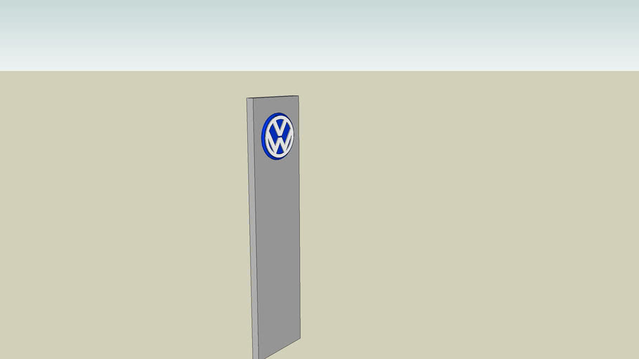 Volkswagen Pylon Sign | 3D Warehouse