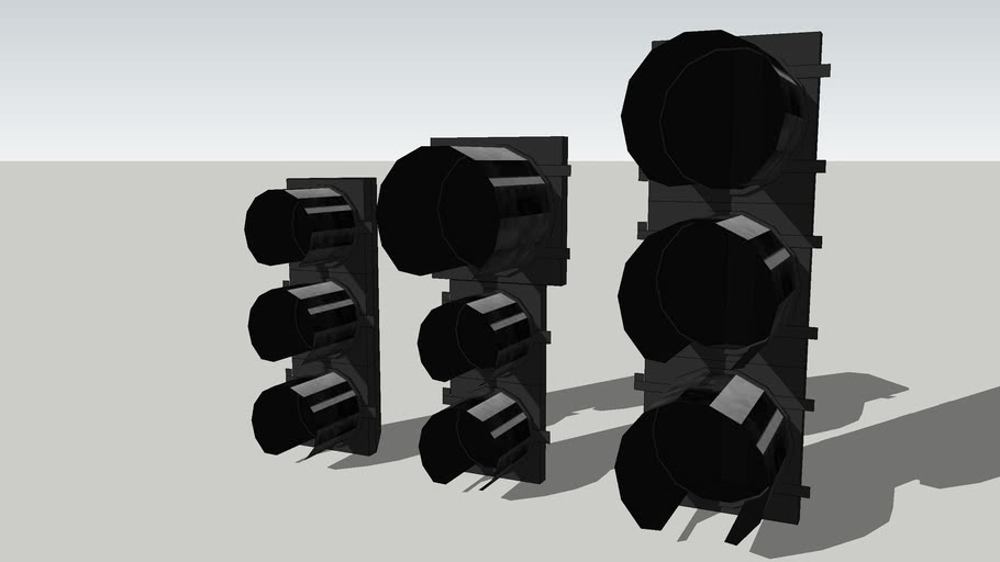 8 and 12 inch McCain traffic signals 2018 | 3D Warehouse