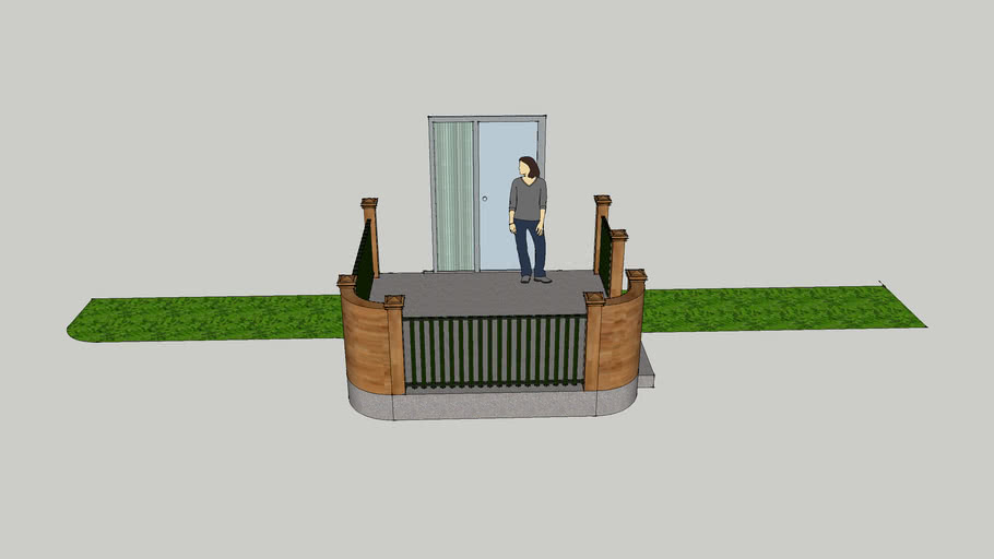 porch and garden | 3D Warehouse