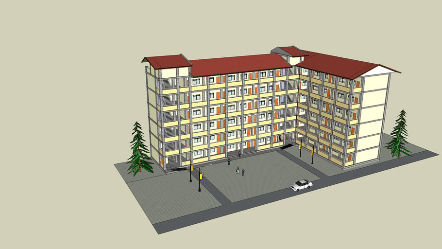 six storey school building | 3D Warehouse