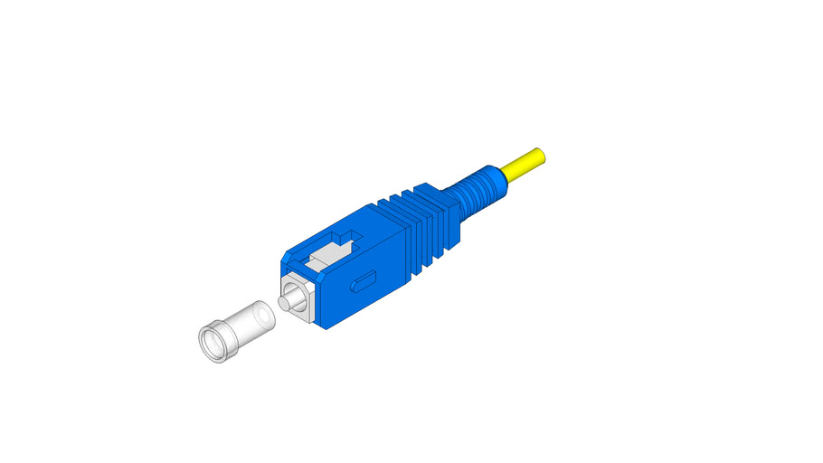 Optical Fiber Connector - JR-SCU-3S-0030 | 3D Warehouse