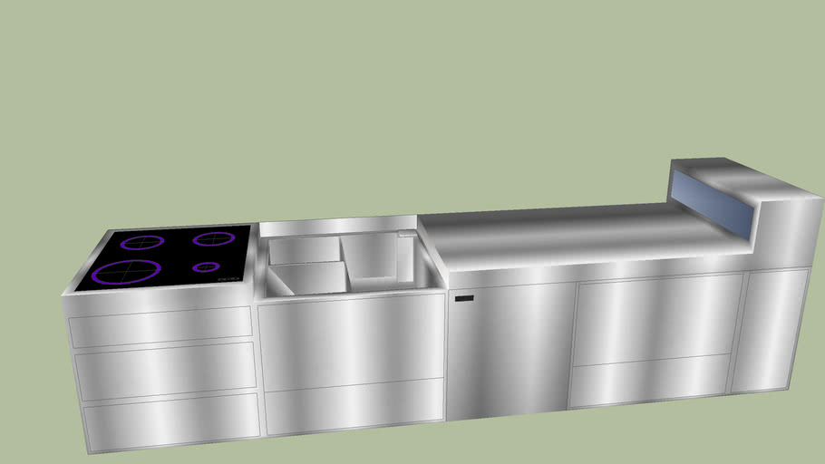 metal kitchen | 3D Warehouse