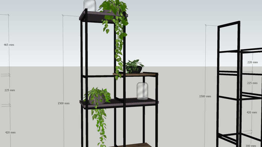 Modular plant stand/ self watering | 3D Warehouse