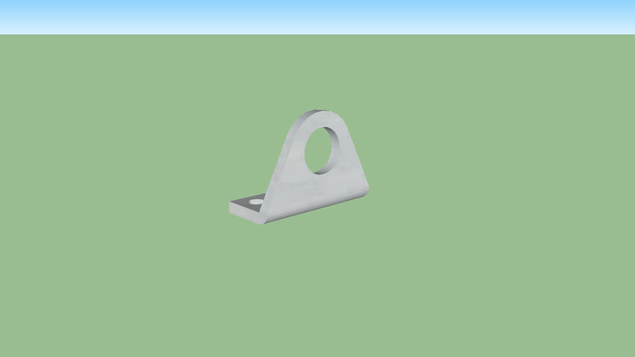 Equerre de fixation vérin ISO 6432 diamètre 8 et 10 mm | 3D Warehouse