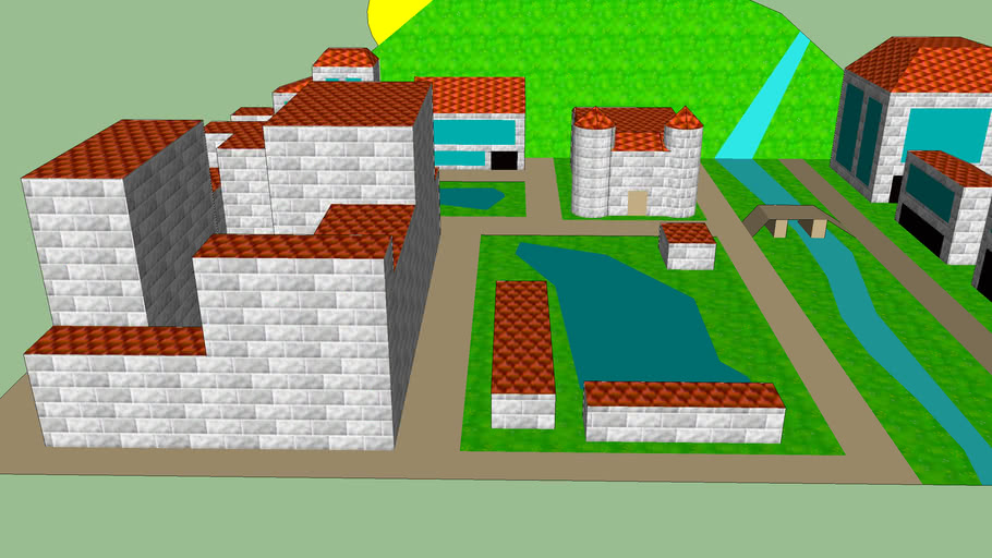 (I Need) Mini Town To Be Imported To Super Mario 64 | 3D Warehouse