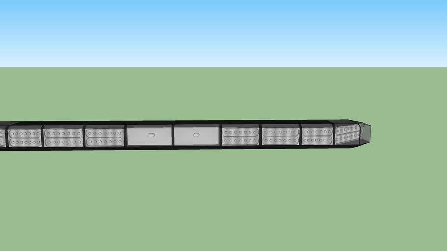 Whelen 4500 Series flush mount lightbar | 3D Warehouse