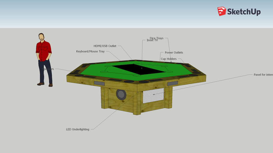 Gaming Table | 3D Warehouse