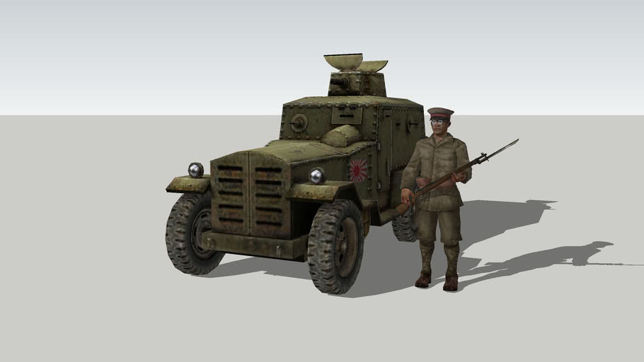 WW2 Japanese Type 93 Armoured Car Set 01 | 3D Warehouse