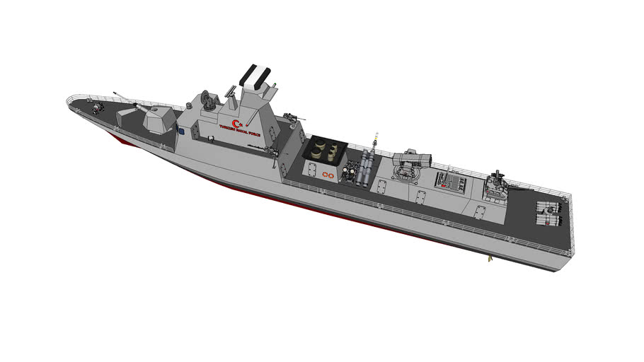 KILIC 2 Class Fast Attack Craft Modernization | 3D Warehouse