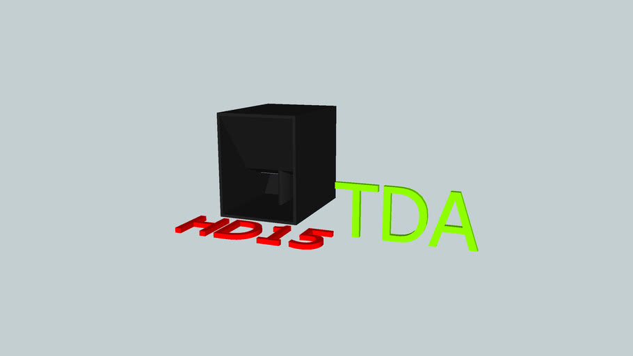 HD15 TDA Horn subwoofer | 3D Warehouse