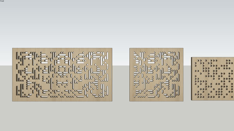 Binary Amplitude Diffuser | 3D Warehouse