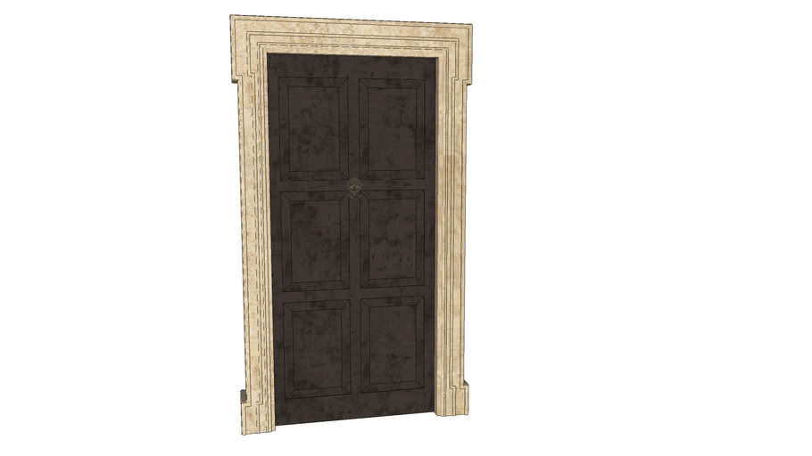 Castle Rectangle Door | 3D Warehouse