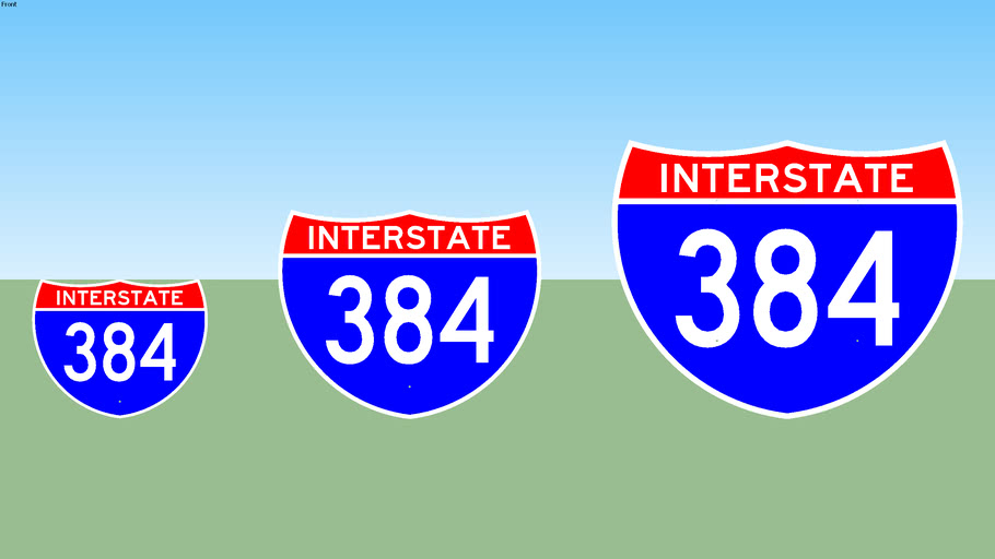 Interstate 384 Sign | 3D Warehouse