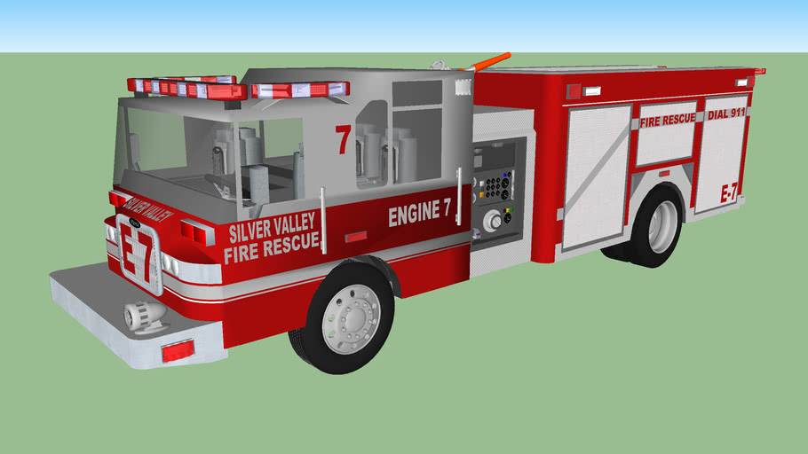 SILVER VALLEY FIRE RESCUE ENGINE 7 | 3D Warehouse