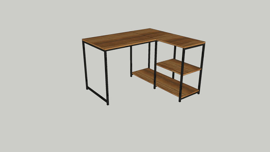 L Shape Desk | 3D Warehouse