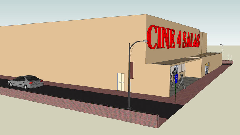 Cine 4 salas. | 3D Warehouse