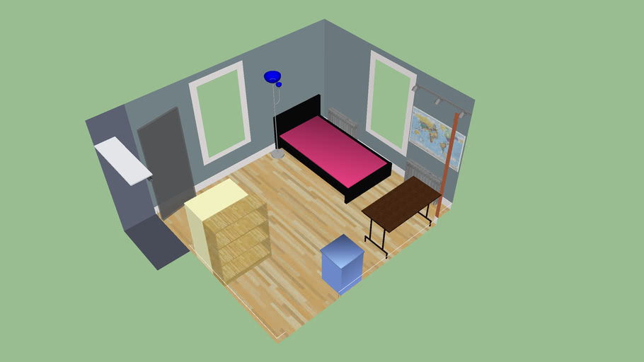 basic room w/ layout modifications | 3D Warehouse