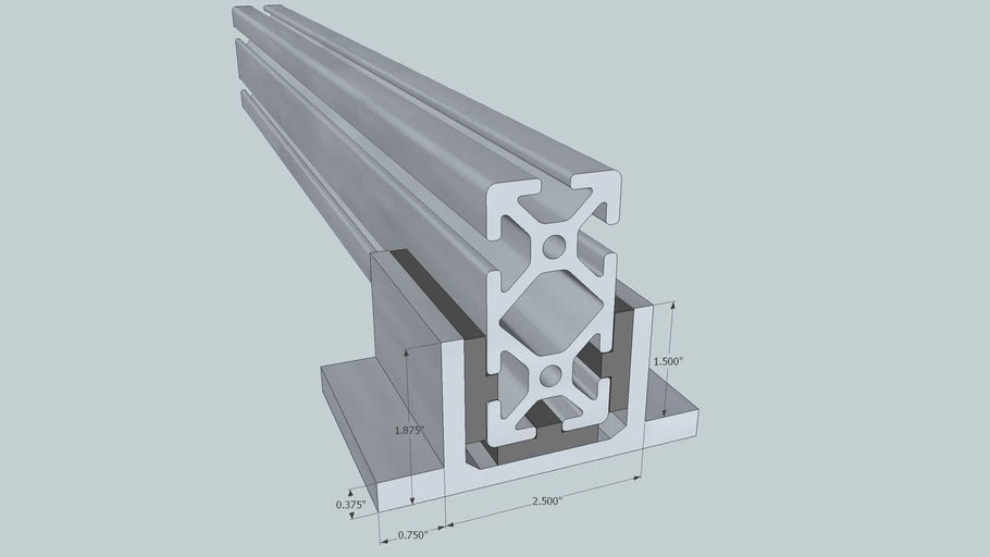 80/20 Extrusion and LInear Bearing | 3D Warehouse