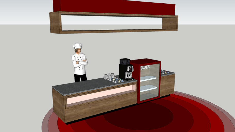 CAFE, COFFEE COUNTER #02 | 3D Warehouse