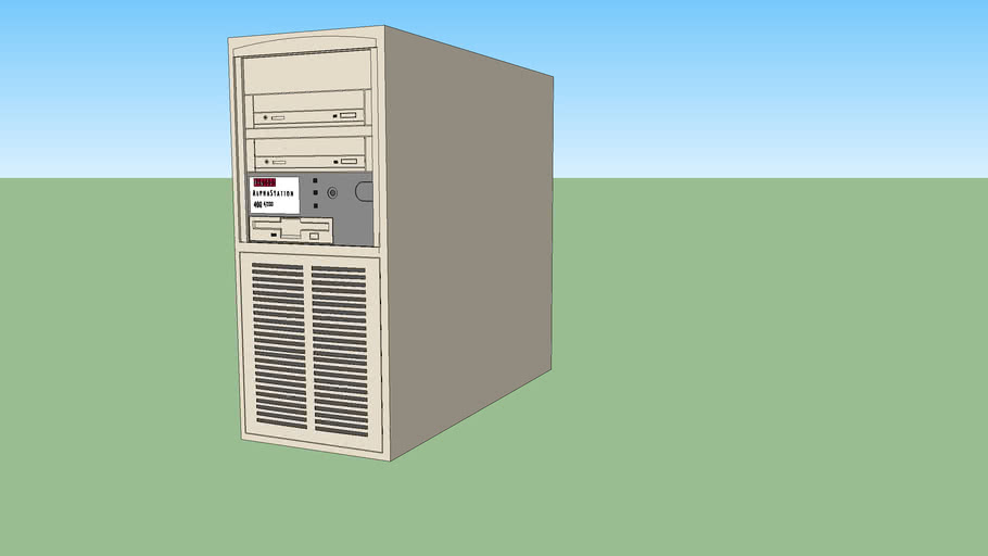 Digital (DEC) AlphaStation 400 4/233 workstation computer | 3D Warehouse