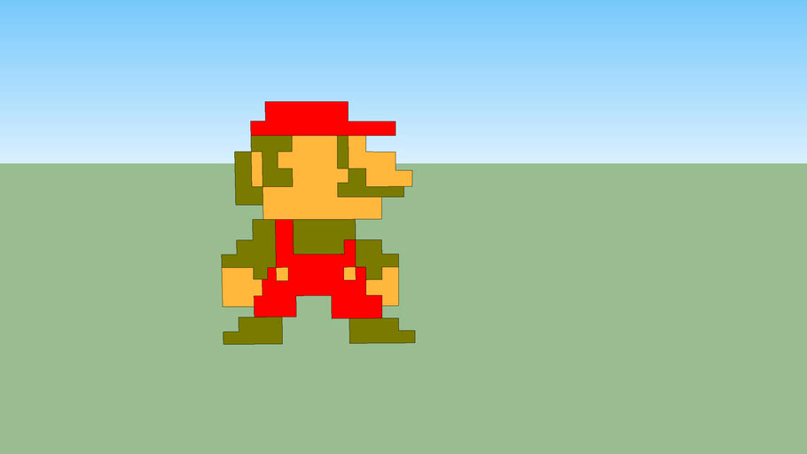 mario sprite(8-bit) | 3D Warehouse