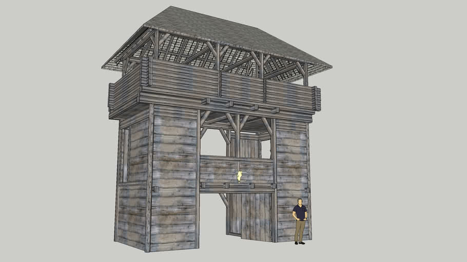 Gates of Slavs and Vikings' Center – JOMSBORG – VINETA WOLIN | 3D Warehouse
