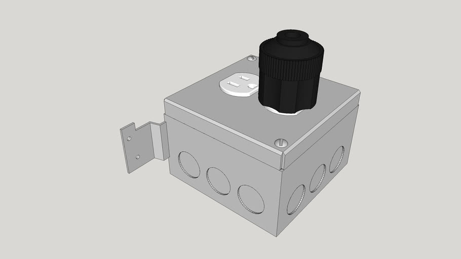 Metal Electrical Outlet Box with Related Odds and Ends | 3D Warehouse