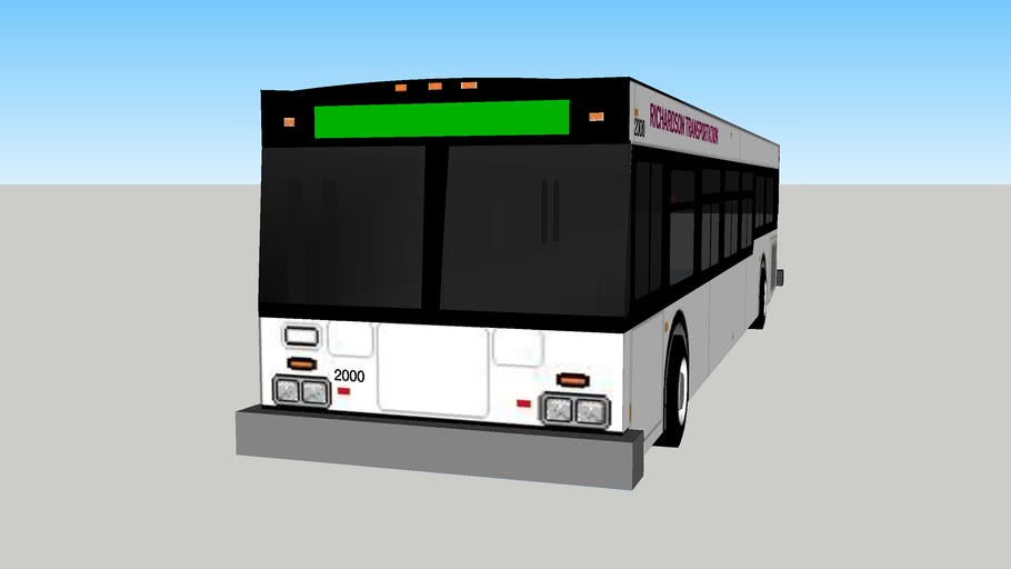 New Flyer Industries D40LF Bus 1997 | 3D Warehouse