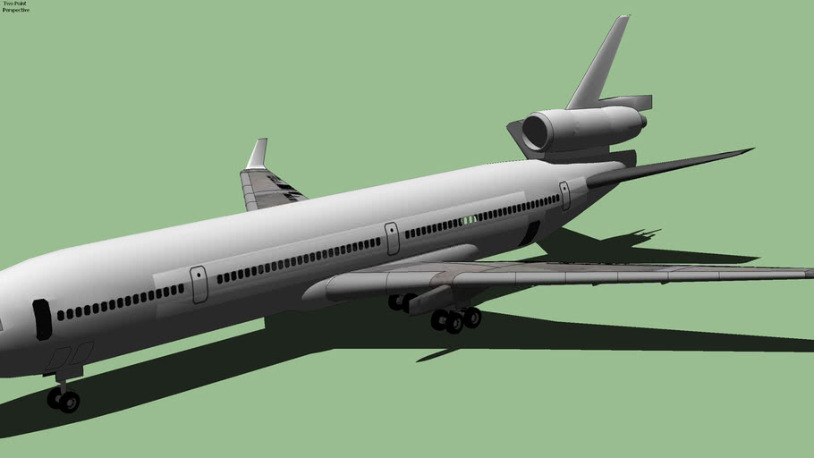 Abandoned McDonnell Douglas MD-11. | 3D Warehouse