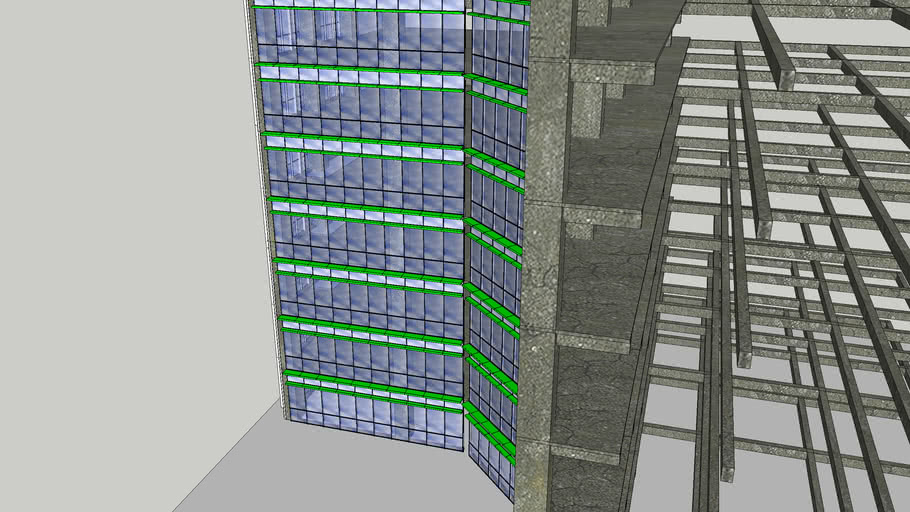 curtain wall acp glass | 3D Warehouse