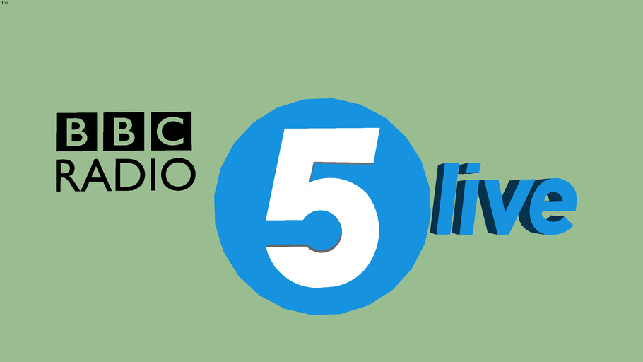 BBC Radio 5 Live Logo | 3D Warehouse