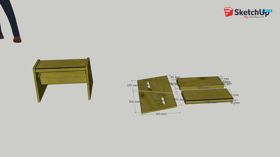 Mini Working Platform | 3D Warehouse