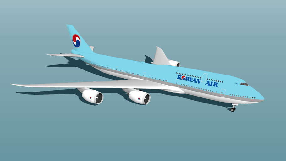 Korean Air Boeing 747-800 Aircraft | 3D Warehouse