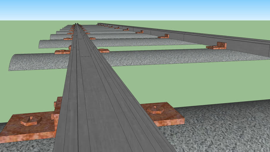 Train rail | 3D Warehouse