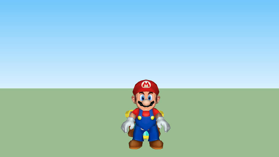 Super Mario Sunshine Mario | 3D Warehouse