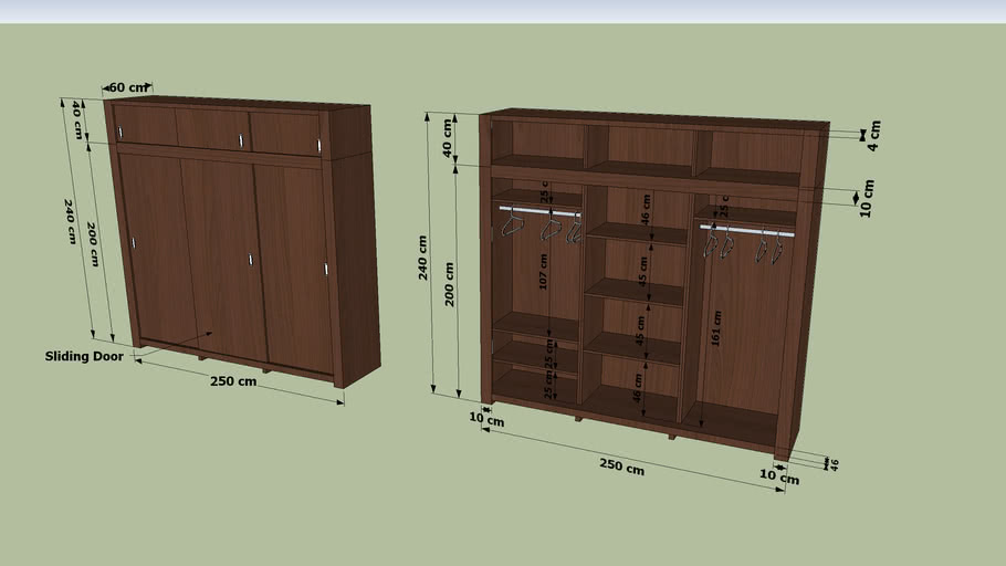 Sliding Cabinet | 3D Warehouse