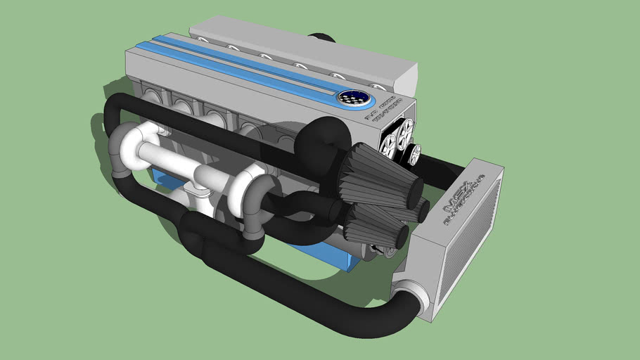 MSX 3.0 CTDi tri-turbo diesel inline 6 | 3D Warehouse
