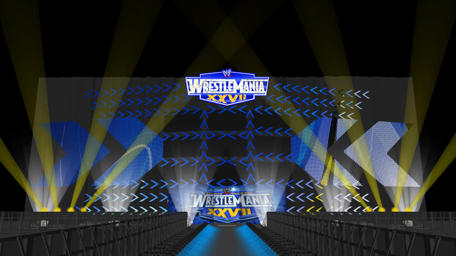 WWE WrestleMania 27 HD Stage Concept #5 | 3D Warehouse