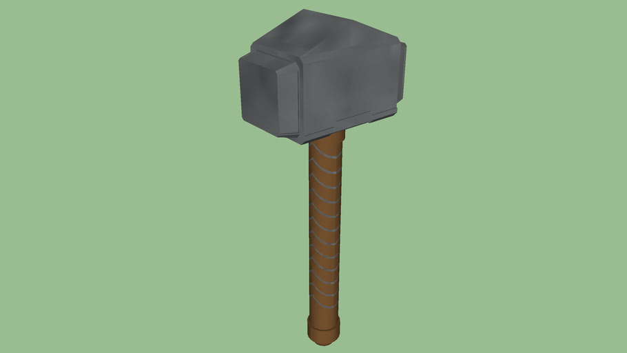 Mjolnir (Thor's hammer) | 3D Warehouse