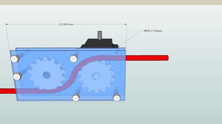Chain drive mount | 3D Warehouse