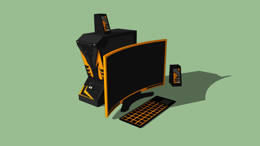 Power ranger computer star trek holo keyboard pc | 3D Warehouse