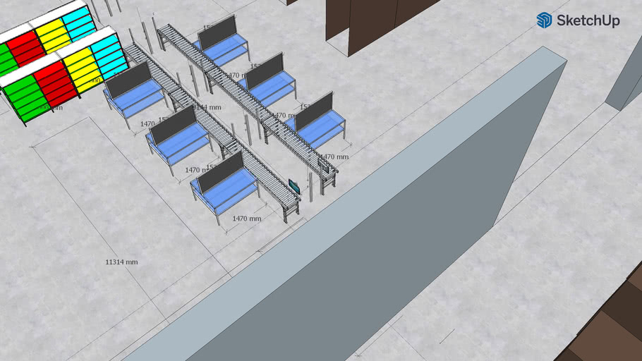 Conveyor system Albany | 3D Warehouse