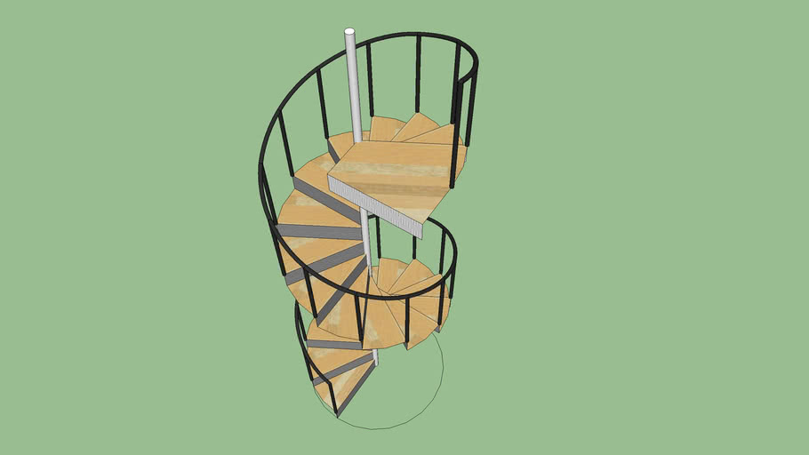 Simple Spiral Staircase | 3D Warehouse