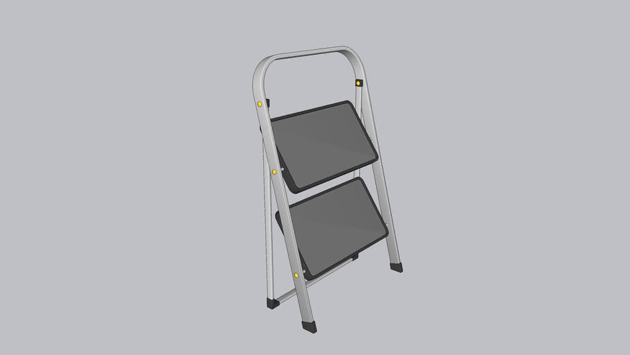 Folded step ladder | 3D Warehouse
