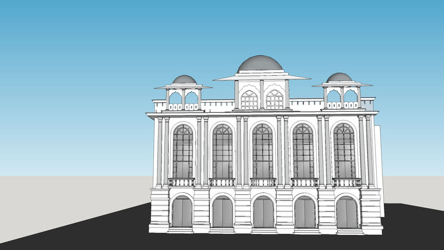 hotel classical elevation op-2 | 3D Warehouse